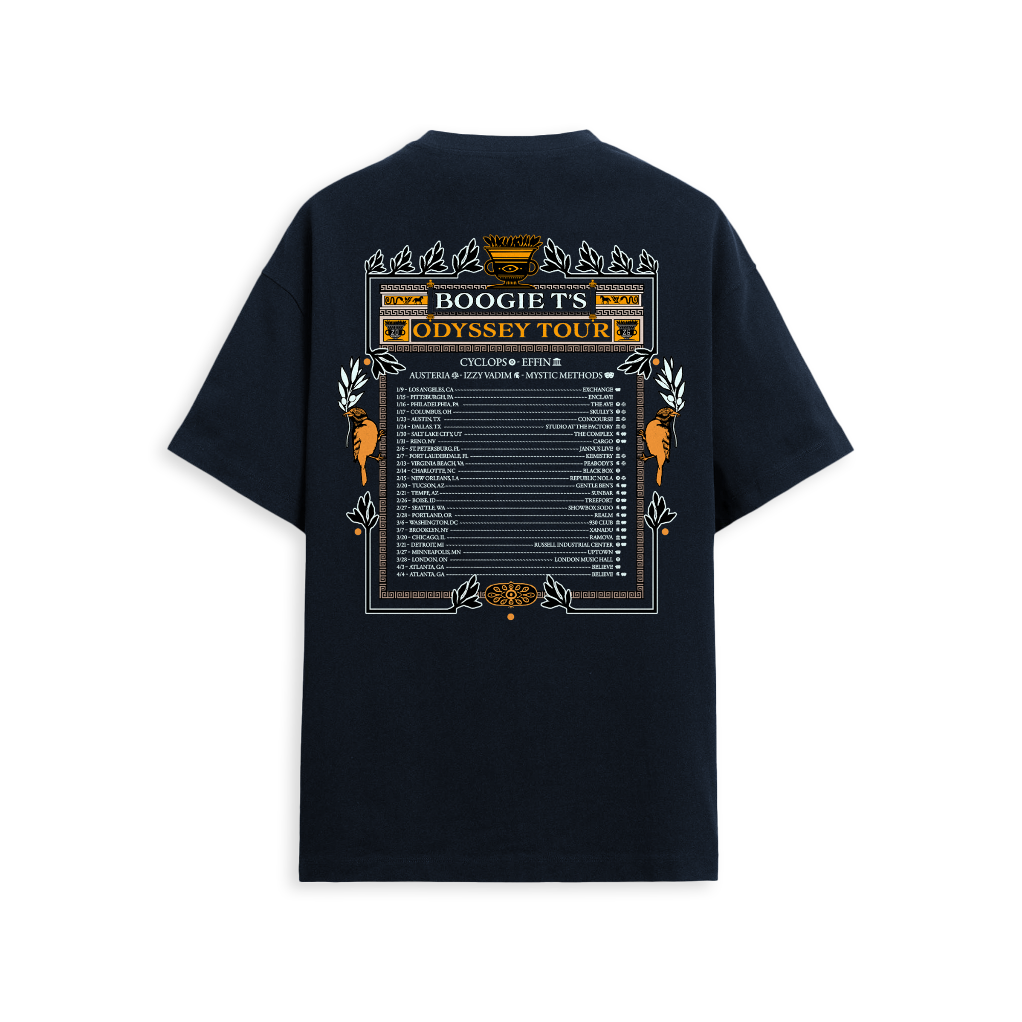 BOOGIE T - ODYSSEY Tour Tee – Boogie T Shop